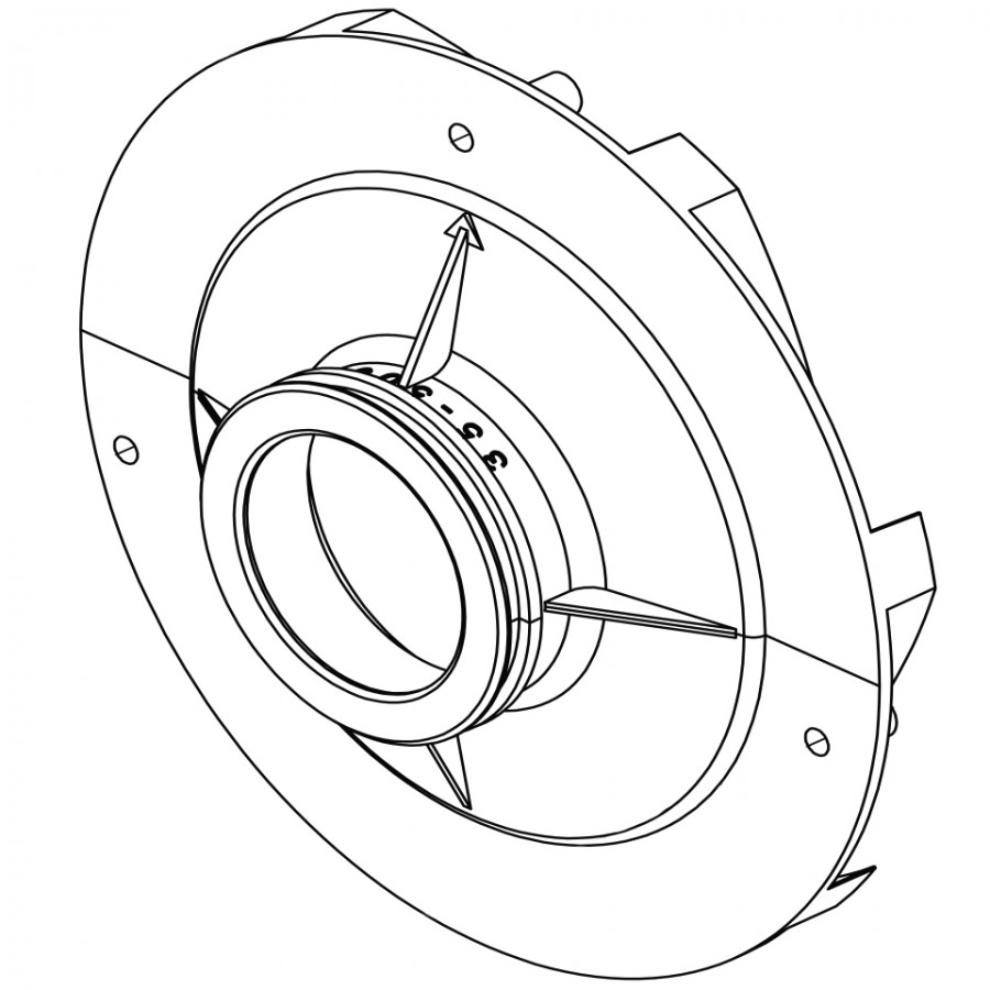 Pentair Challenger Front Pump Housing Volute 355468 | Perry's Pool Pump